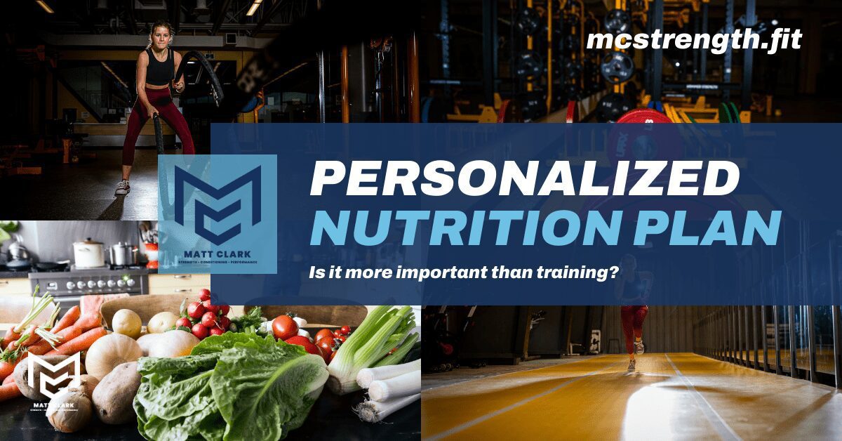 1 Important reason why a personalized nutrition plan will help